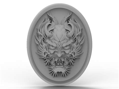 3d File 3d Model Stl File For Cnc Router Laser And 3d Printer Dragon Head