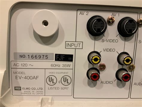 Elmo Visual Presenter Ev 400 Af Camden Public Library