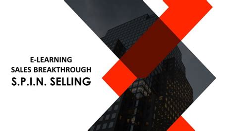 Sales Breakthrough Spin Selling Breakthrough Masterclass