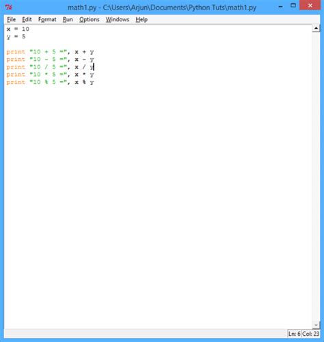 python arithmetic operations basics arjunaraneta