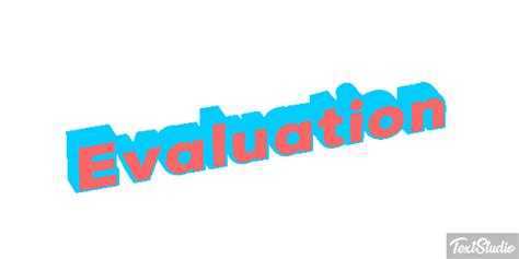 Evaluation Word Animated  Logo Designs