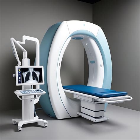 Digital Xray Machine For Radiology On White Background Medical Imaging