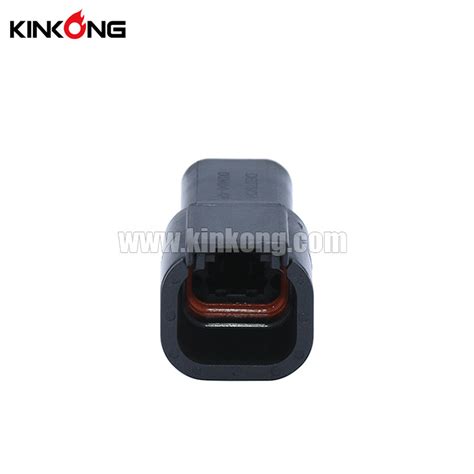Dtm04 4p E004 Atm04 4p Blk Male 4 Pins Waterproof Plug Kinkong