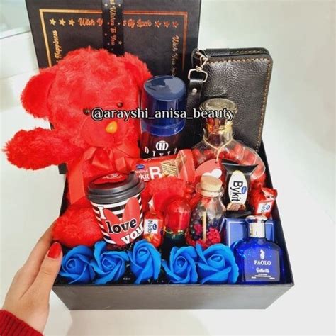 خرید و قیمت باکس ولنتاین مردانه پک هدیه ولنتاین مردانه باکس مشکی پک