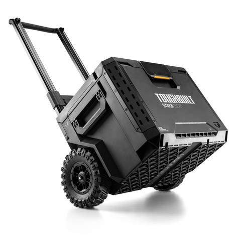 Toughbuilt Portable 2 In 1 Rolling Tool Box Wheels And Stackable Design
