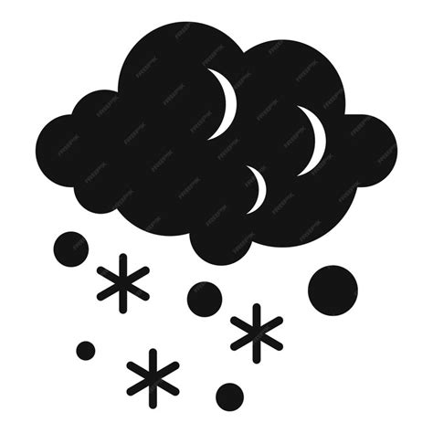 Premium Vector Cloud Blizzard Icon Simple Illustration Of Cloud Blizzard Vector Icon For Web