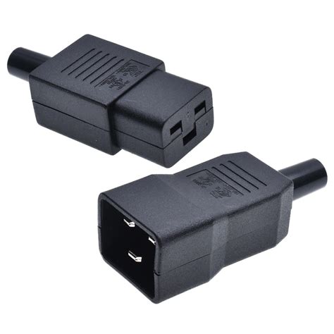 16a 20a High Quality Re Wirable Ac Plugs C19 C20 Male Female Horizontal
