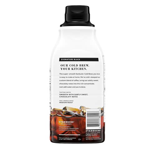 Starbucks Cold Brew Concentrate Signature Black 32oz Delivered In As