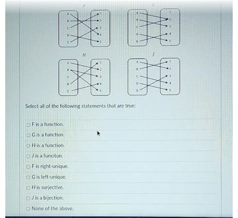 Solved Select All Of The Following Statements That Are True