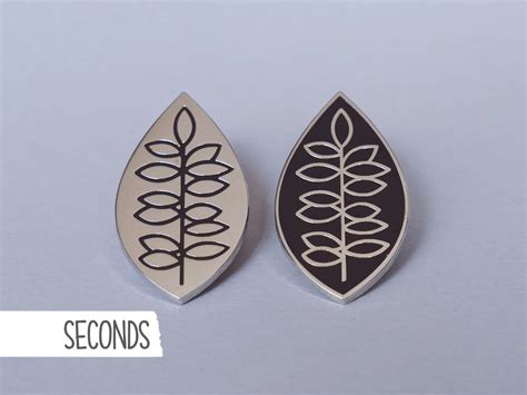 Seconds Ash Leaf Enamel Pin Tree Leaf Pin Plant Pin Plant