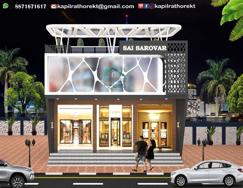 Elevation For Commercial Complexshowroom Small House Design Exterior