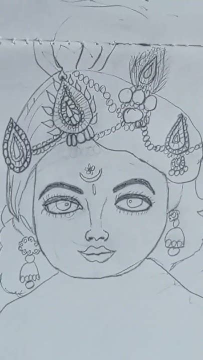Krishna Drawing L Shaurya Drawings Classes Youtube