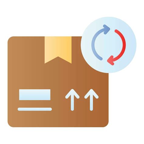 An Icon With Dispatched Package And Opposite Direction Arrows Showing