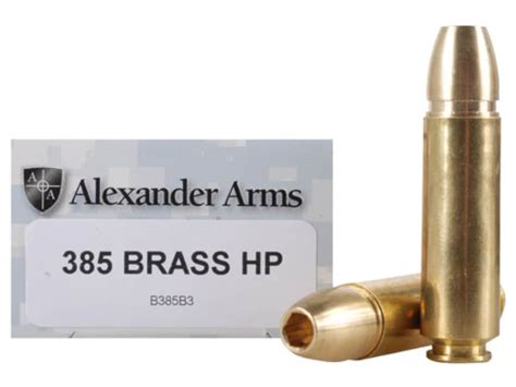 Alexander Arms 50 Beowulf Ammo 385 Grain Solid Hollow Point Box Of 20