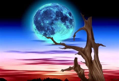 Scraggle Tree N Blue Moon 105 By Lowthunders On Deviantart