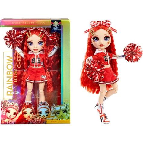 Rainbow High Cheer Ruby Cheerleader Fashion Doll Rainbow High