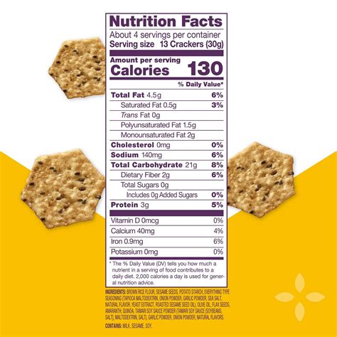 Crunchmaster Multi Seed Crackers Ultimate Everything 4 Oz Pack