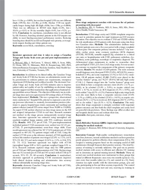 Pdf Lo81 Interrater Agreement And Time It Takes To Assign A Canadian