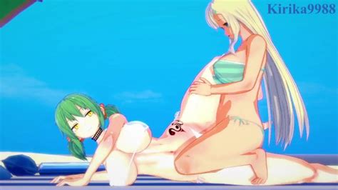 Hikage And Yomi Have Intense Futanari Sex On The Beach Senran Kagura Hentai