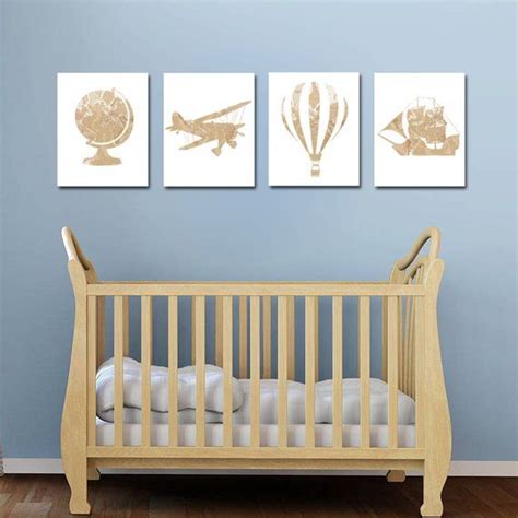 Vintage Travel Theme Nursery Prints Traveler Nursery Theme World