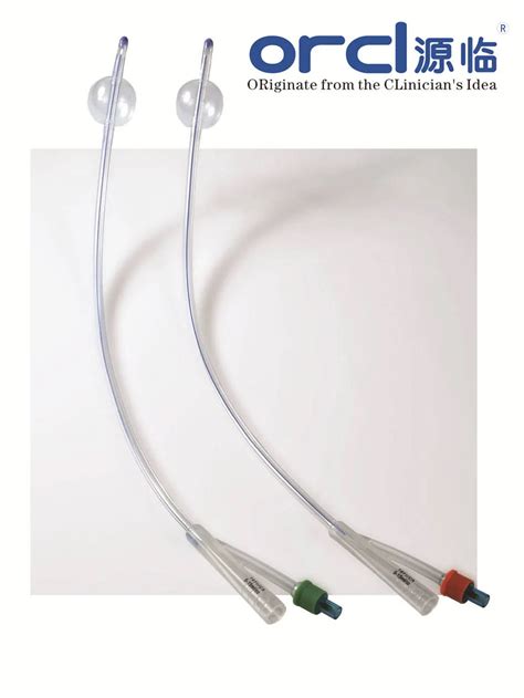 Medical Fr16 Fr24 3 Way All Silicone Foley Catheter 400mm Length Latex