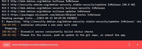 Deploying Streamlit And Getting Error With Non Zero Exit Code Community Cloud Streamlit