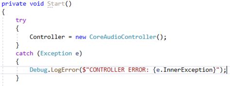 Coreaudiocontroller Constructor Results In Method Access Exception