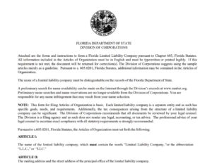 How To Start An Llc In Florida In 7 Steps