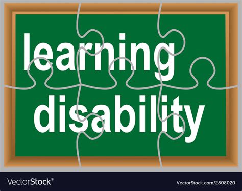 Learning Disability Royalty Free Vector Image Vectorstock