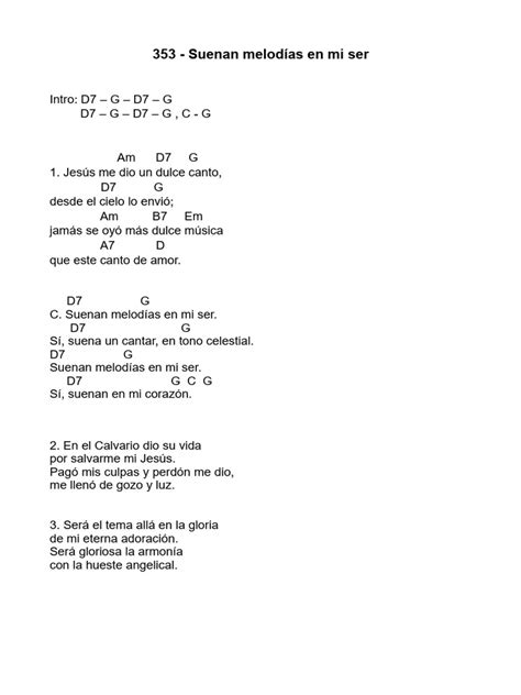 Suenan Melodías En Mi Ser Pdf