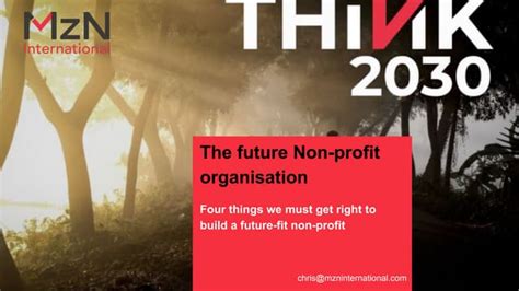 The Future Of Non Profit Organisations Ppt