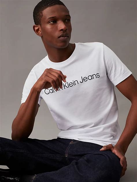 Slim Cotton Logo T Shirt Calvin Klein® J30j322552yaf