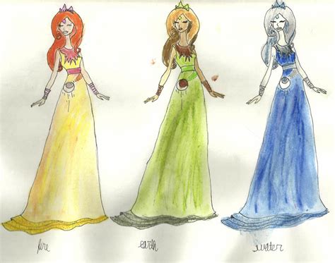 Elemental Princess Watercolor By Roselilly312 On Deviantart