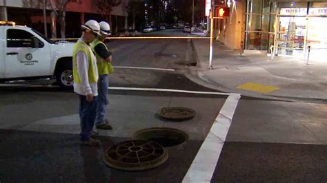 Underground Explosion Temporarily Closes Wilshire Boulevard Abc7 Los Angeles