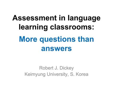 designing classroom language tests pptx