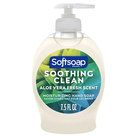 Softsoap Liquid Hand Soap Pump Soothing Aloe Vera 75 Fluid Ounce