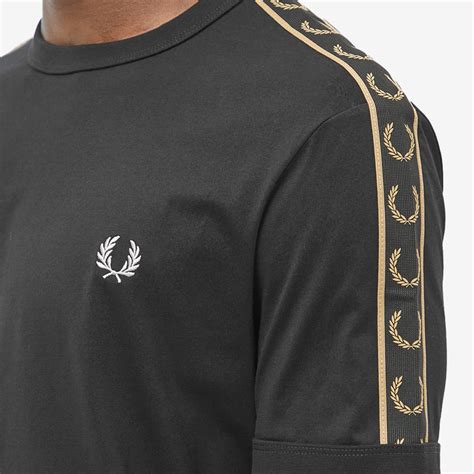 Fred Perry Contrast Ringer T Shirt Black End