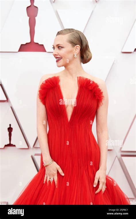 Los Angeles Usa 25th Apr 2021 Oscar® Nominee Amanda Seyfried