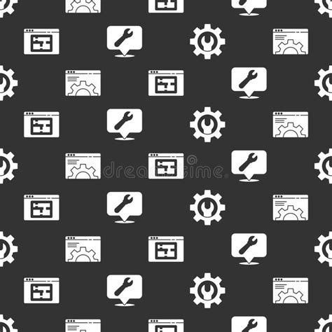 Set Wrench Spanner And Gear Browser Setting House Plan And Location