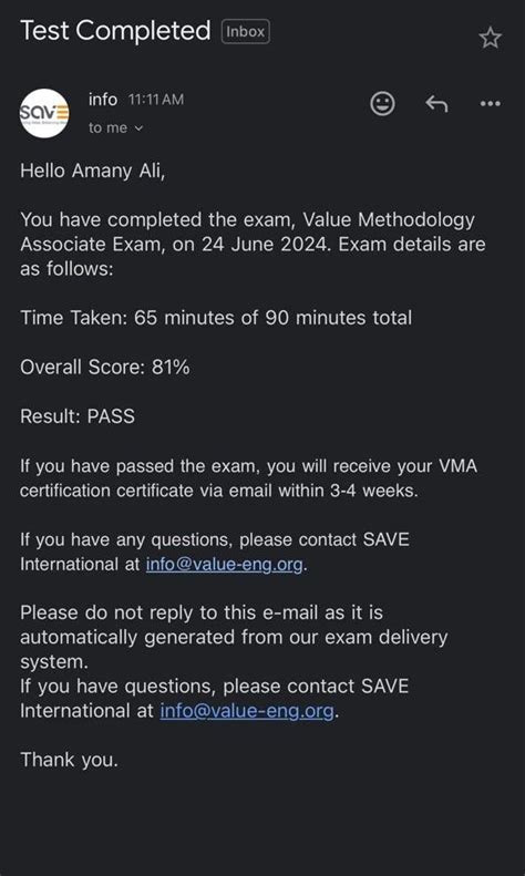 Congratulating Eng Amany Ali On Passing Cpa Exam Ve Experts Value Engineering Consultancy