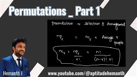 Permutations Combinations Part YouTube