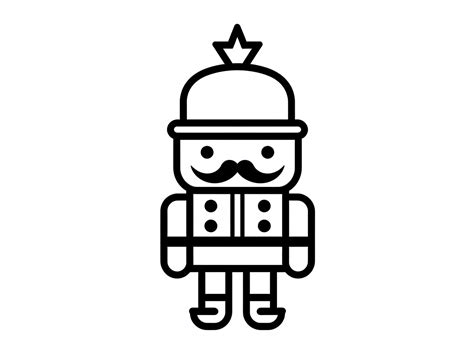 Joyful Nutcracker Coloring Page