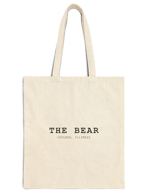 The Bear Inspired Canvas Tote Bag Chicago Restaurant Edition 100