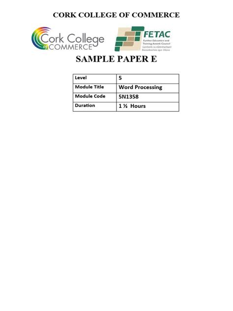 Word Processing Assignment Guidelines Pdf Computer File Computing