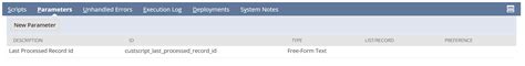 How To Pass Last Processed Record Id To Reschedule A Scheduled Script