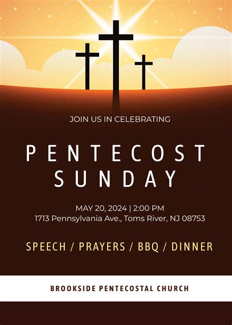 Free Pentecost Sunday Invitation Template To Edit Online