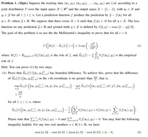 problem 1 10pts suppose the training data x1