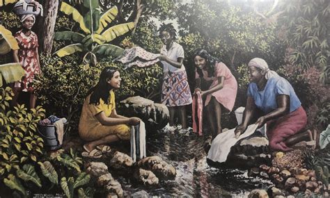 Poem Washerwomen In The Country By The River Medium