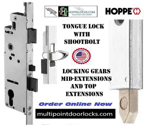 8778107 Hoppe Manual Tongue Lock With Shootbolt