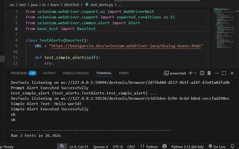 Selenium Webdriver Handling Alerts In Python Geeksforgeeks